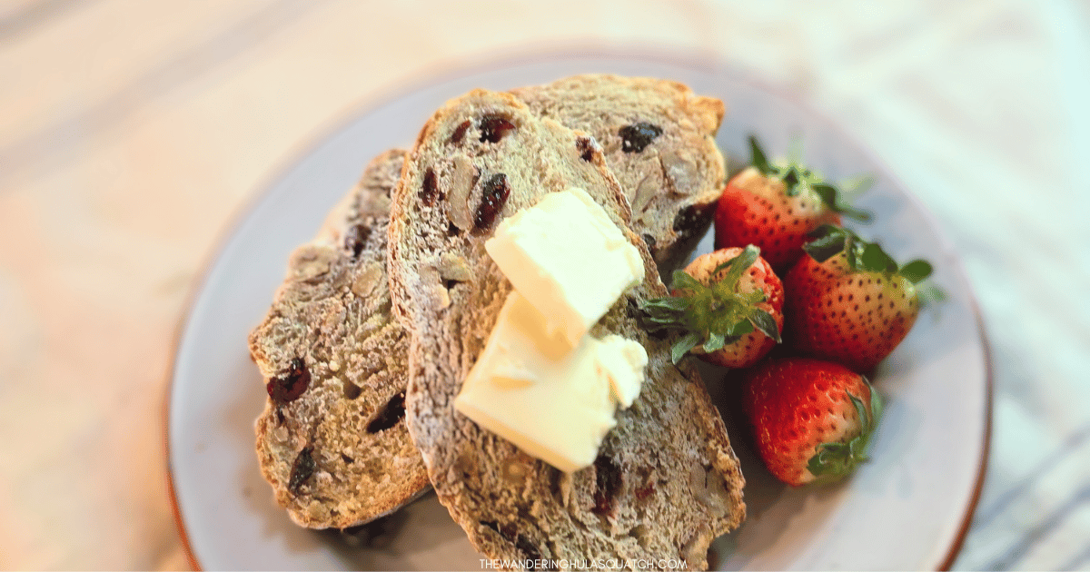 CRANBERRY WALNUT ARTISAN BREAD- ULTIMATE CAMP TOAST - The Wandering ...