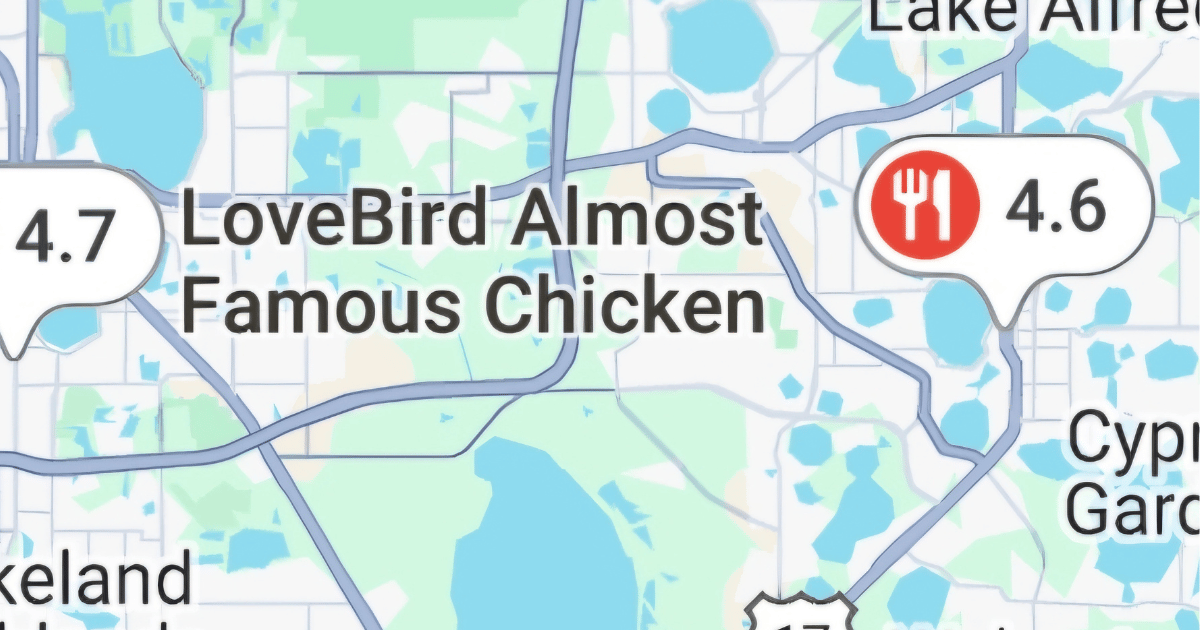 LOVEBIRD ALMOST FAMOUS CHICKEN: CENTRAL FLORIDA HIDDEN GEM - The ...